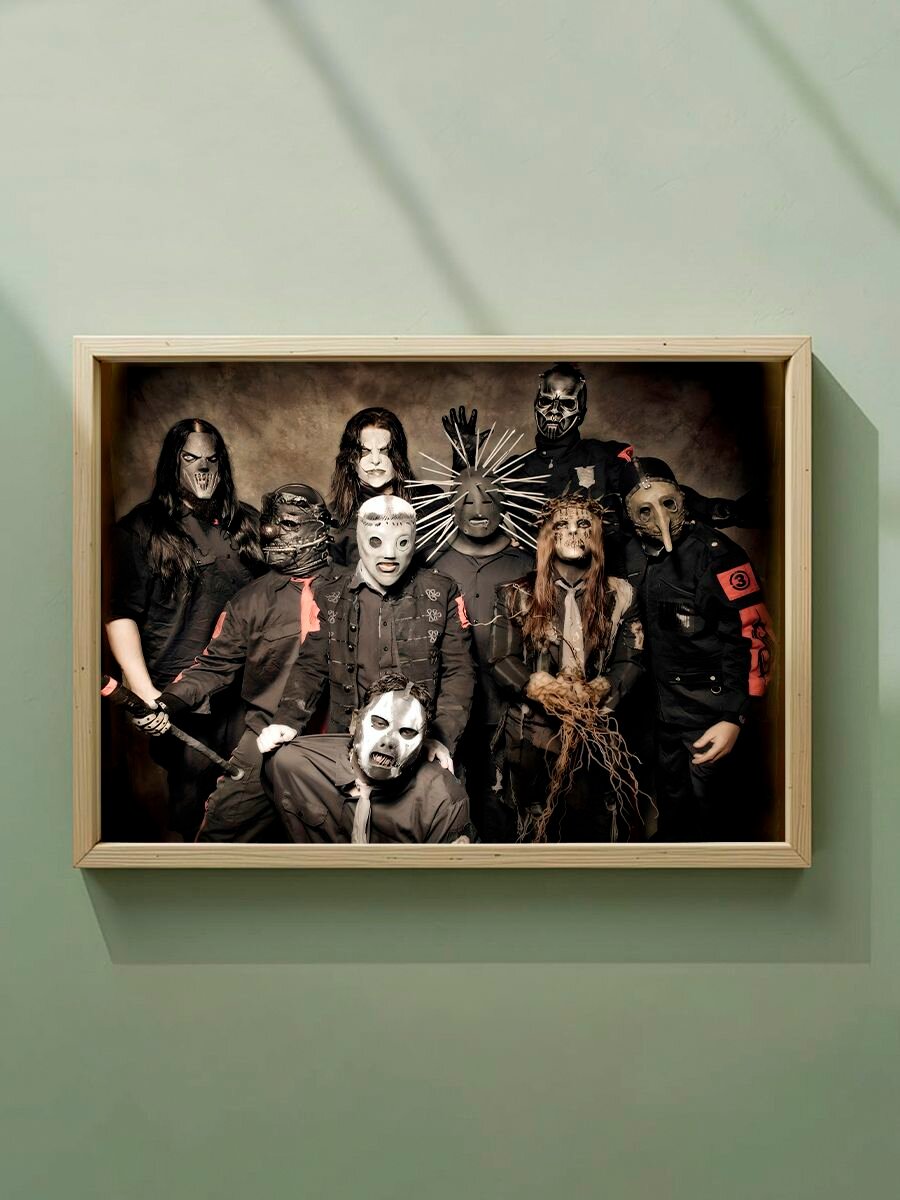 Постер, плакат на стену Slipknot Рок Группа (А3)