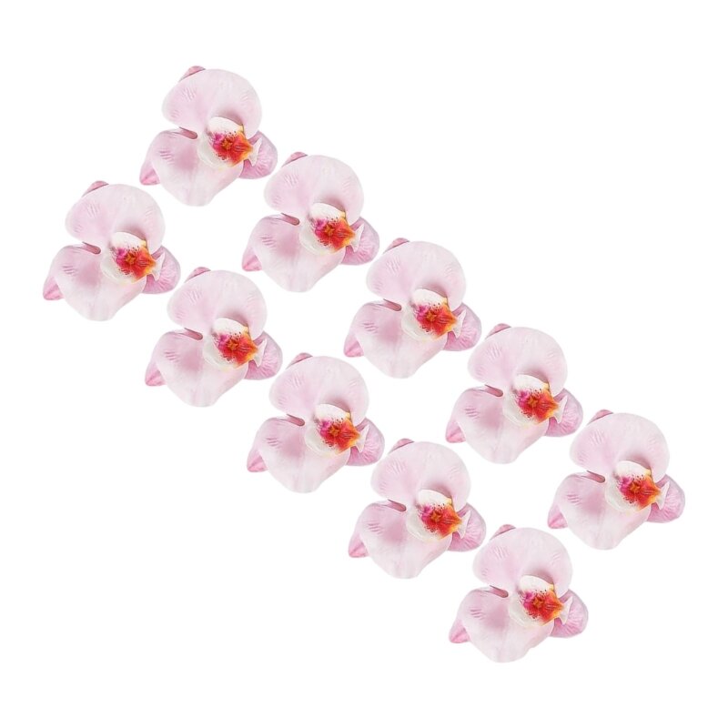 Упаковка из 10 Розовых Тортов с Бантом, Топперы из Пластиковой Помадки, Акцент на День Рождения, Свадебную Вечеринку, Десертные Украшения