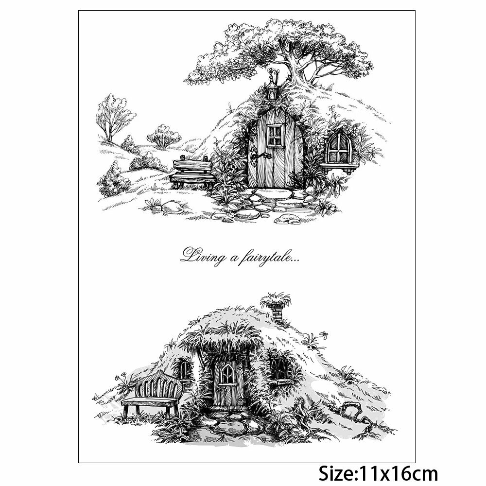 Силиконовый штамп Living a fairytale, AOS-399