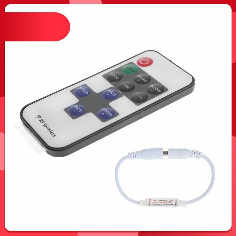 RF Wireless 11 для пульта дистанционного управления с ключом, мини-диммер для одноцветного освещения