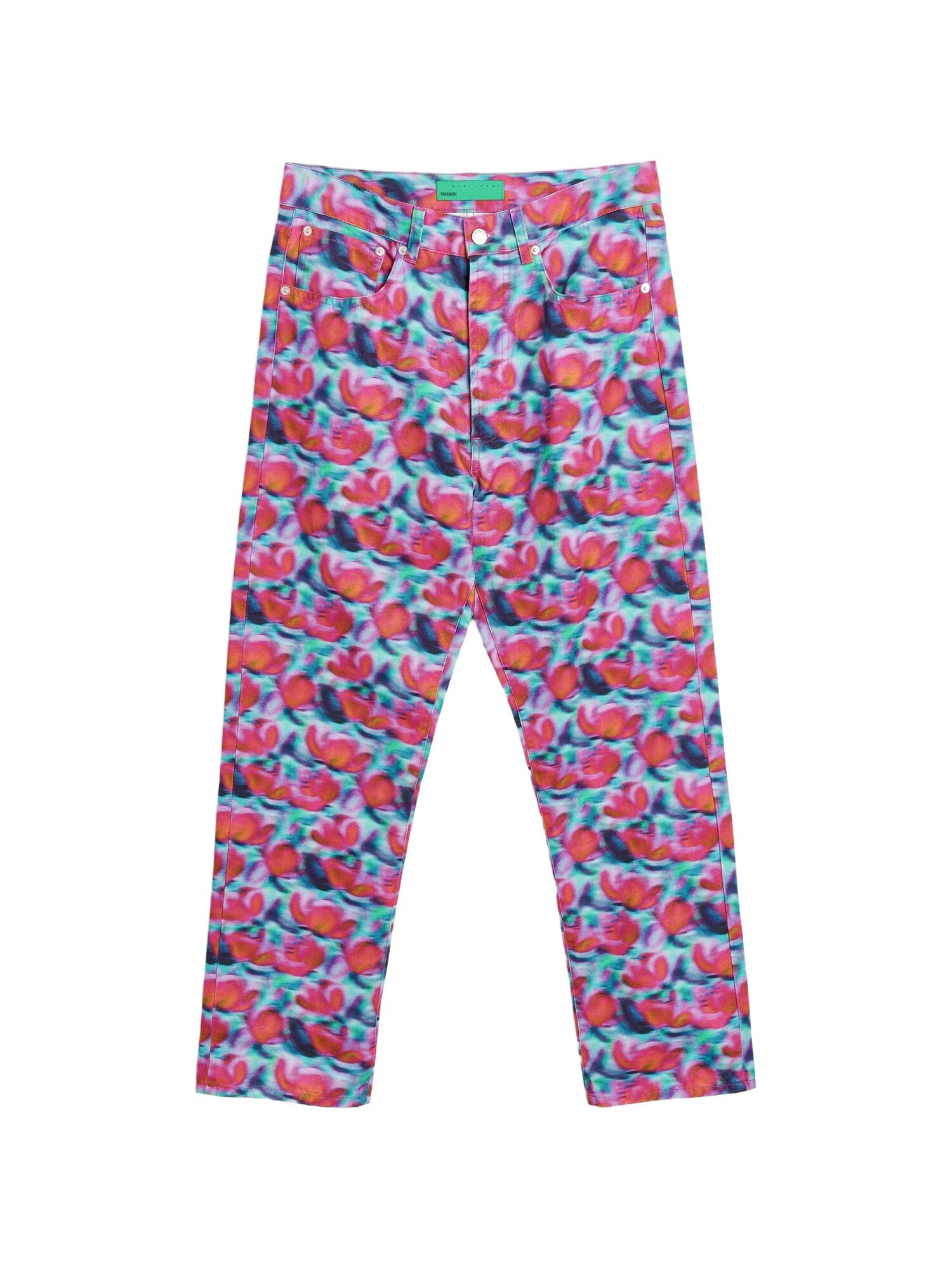 Джинсы TRES BIEN Printed 5-pocket jeans