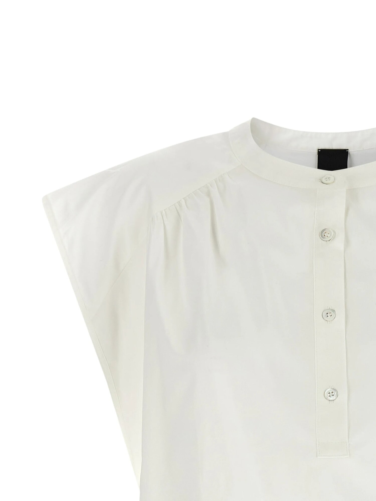 Блуза Pinko Curl sleeve blouse, размер 44, бежевый/белый — фото 1