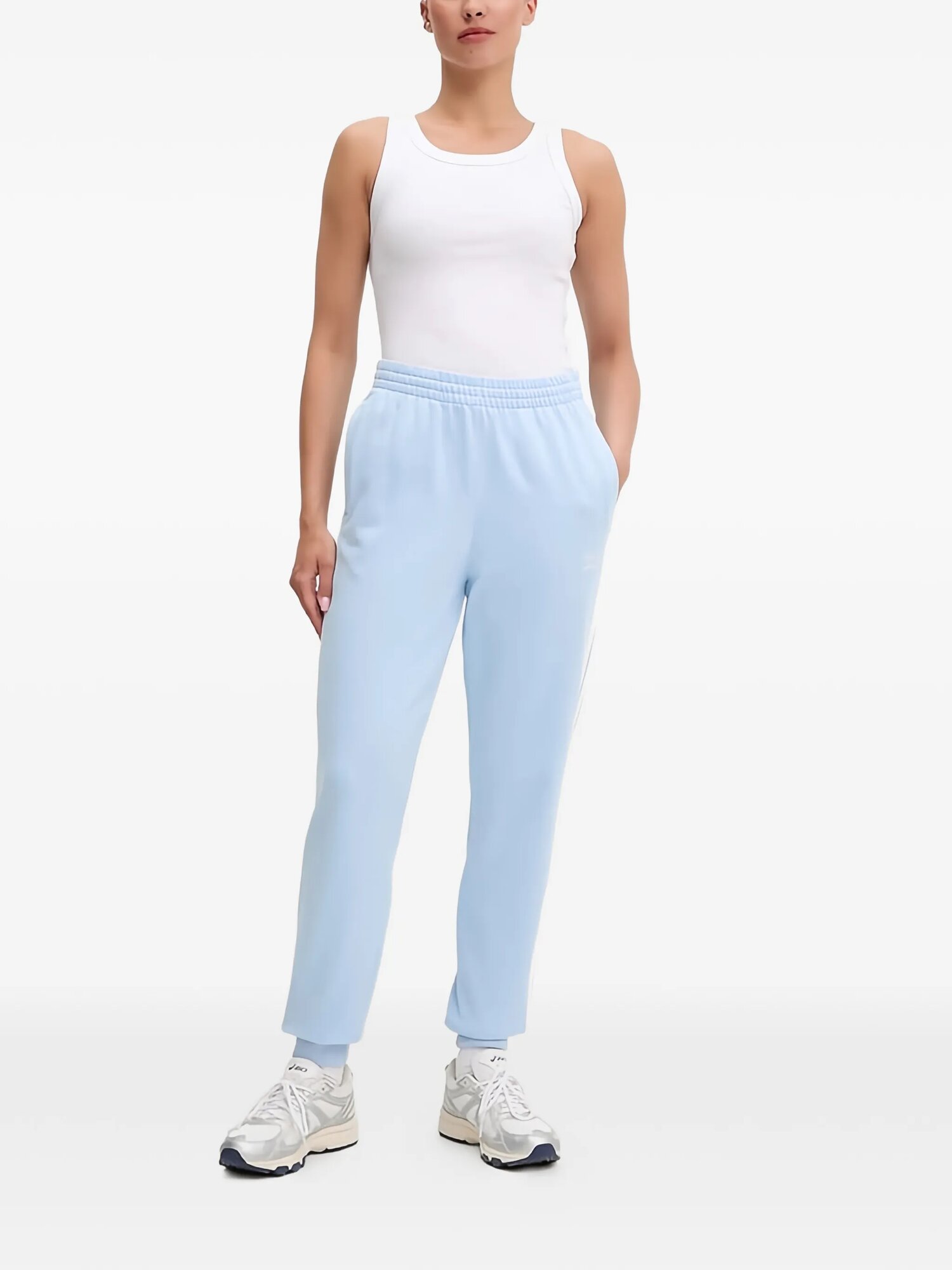 Брюки adidas Side-stripe track pants, размер XL, blue — фото 1