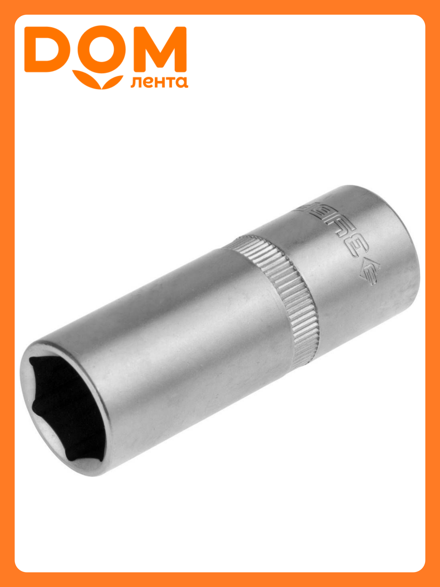 Головка торцевая ЗУБР Flank, 16мм, CrV сталь, хромированный, для свечей зажигания