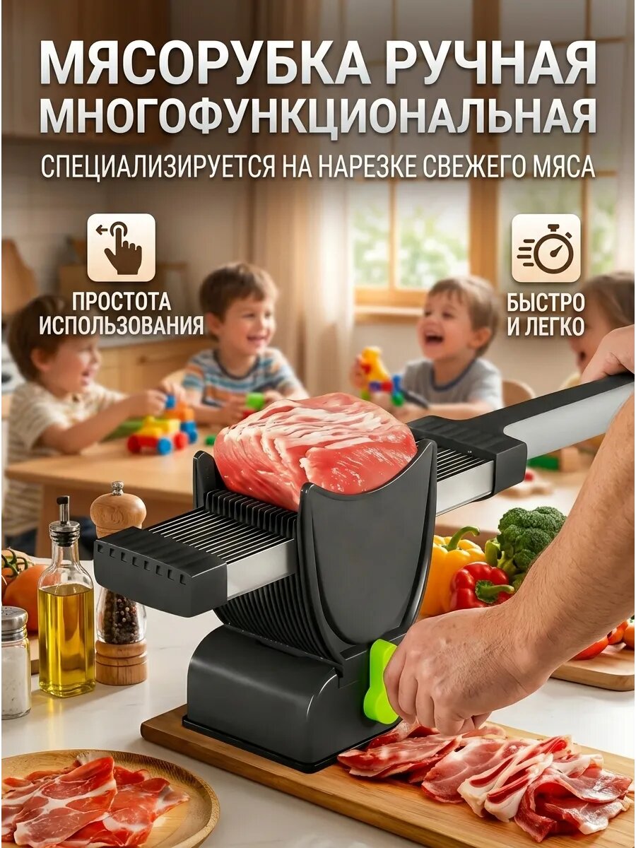 Мясорубка ручная для мяса ломтерезка