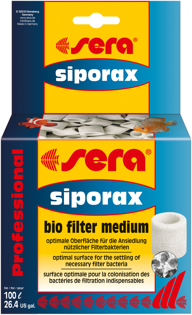 Биологический наполнитель Sera Siporax Professional 500 мл, для биологической фильтрации воды (спеченное стекло)