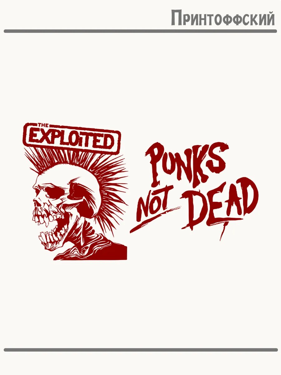 Термонаклейка для одежды и аксессуаров DTF-печать группа the exploited