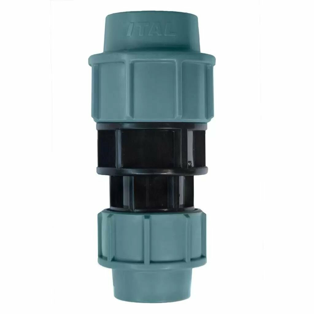 ПНД муфта ITAL d32хd40 мм для холодного водоснабжения, резьбовое соединение, выдерживает давление 16 бар, Россия