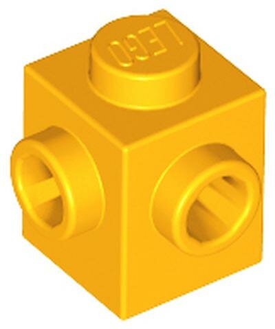 Деталь Lego 26604 Brick, Modified 1 x 1 with Studs on 2 Sides, Adjacent