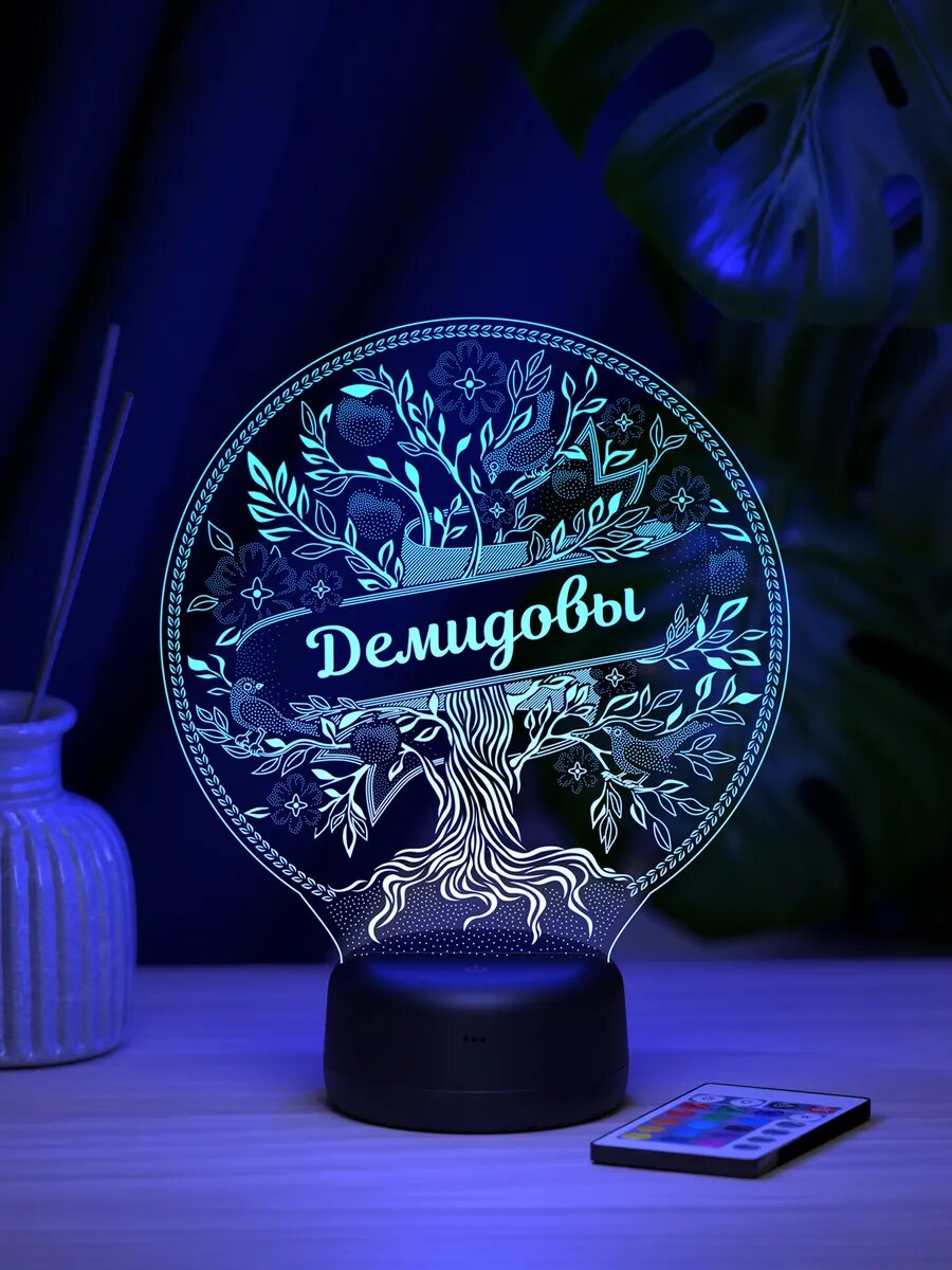 Ночник «Демидовы - фамильное древо»