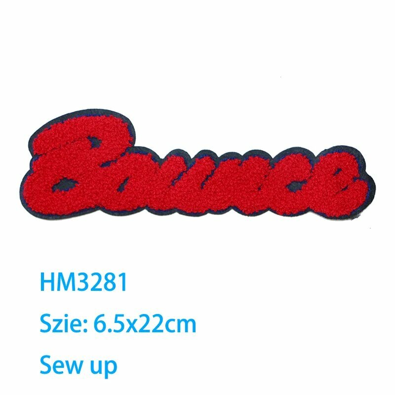 Вышивка "Bounce" красная, 6.5x22см, HM3281