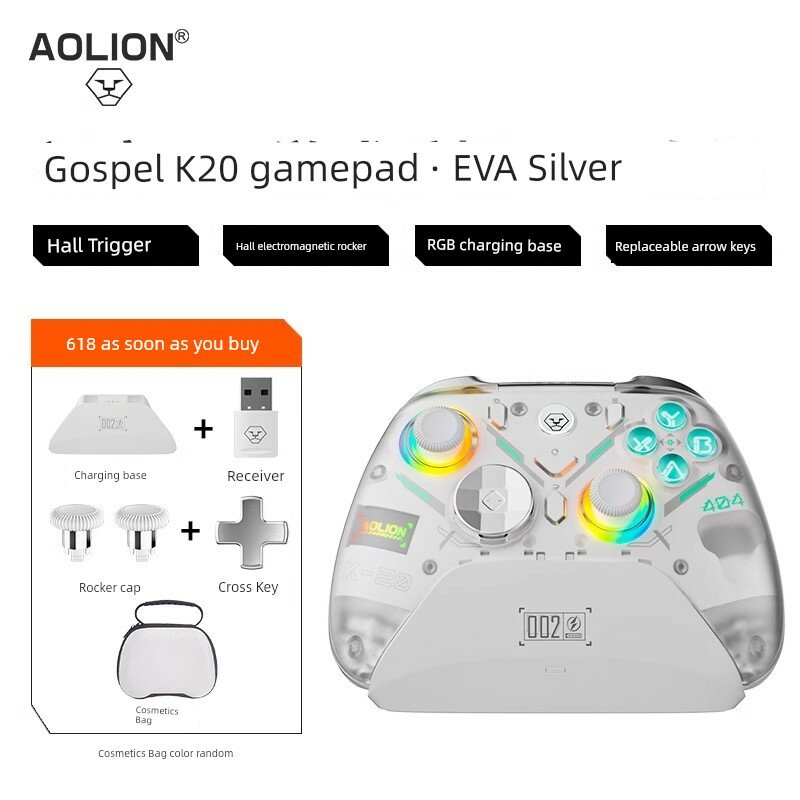 Механический контроллер AUGA Lion K20 белый для Nintendo Switch OLED Steam