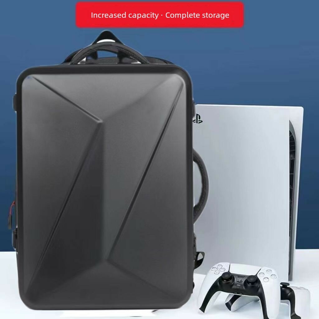 Жесткий чехол PS5 для хранения консоли с расширяемым отделением - Черный