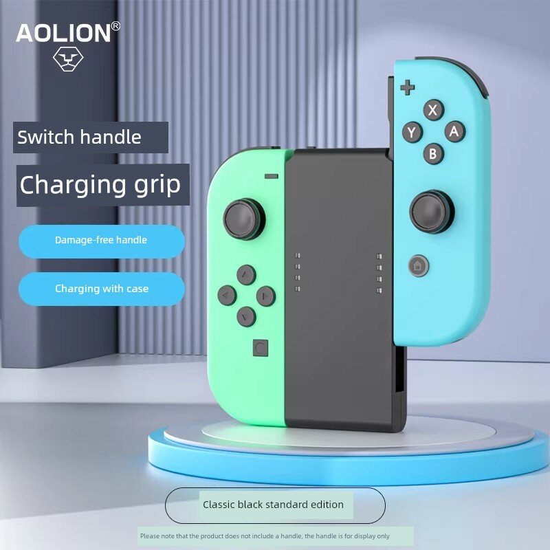 Компактная портативная зарядная подставка для Joy-Con Nintendo Switch 1-го поколения, черная