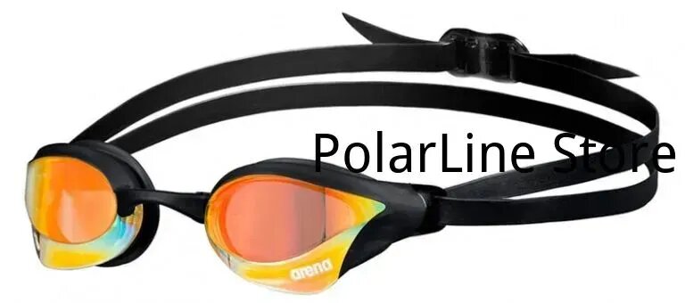 Очки для плавания Arena Cobra Ultra Swipe Mirror Black/Gold - Зеркальные очки для соревнований и тренировок