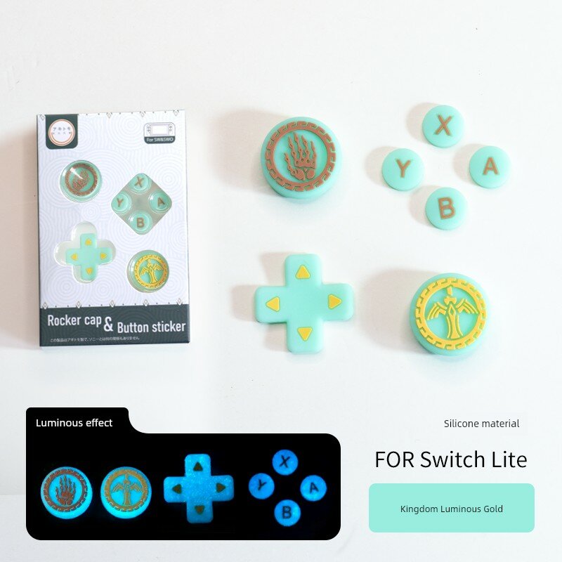 Набор наклеек для Nintendo Switch Lite Joy-Con с темой Королевство ночной свет, силиконовые защитные колпачки для