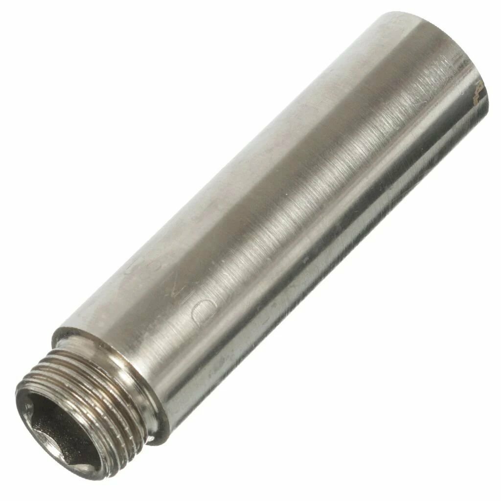 Удлинитель резьбовой STI 3/4 дюйма, г-ш, никелированная латунь, 50 мм для систем отопления и водоснабжения, ТТ000010643