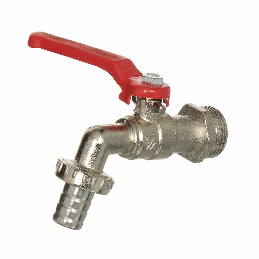 Кран водоразборный ComfortFactor Euro 1/2 дюйма, латунный со штуцером для шланга, надежная запорная арматура для сантехники