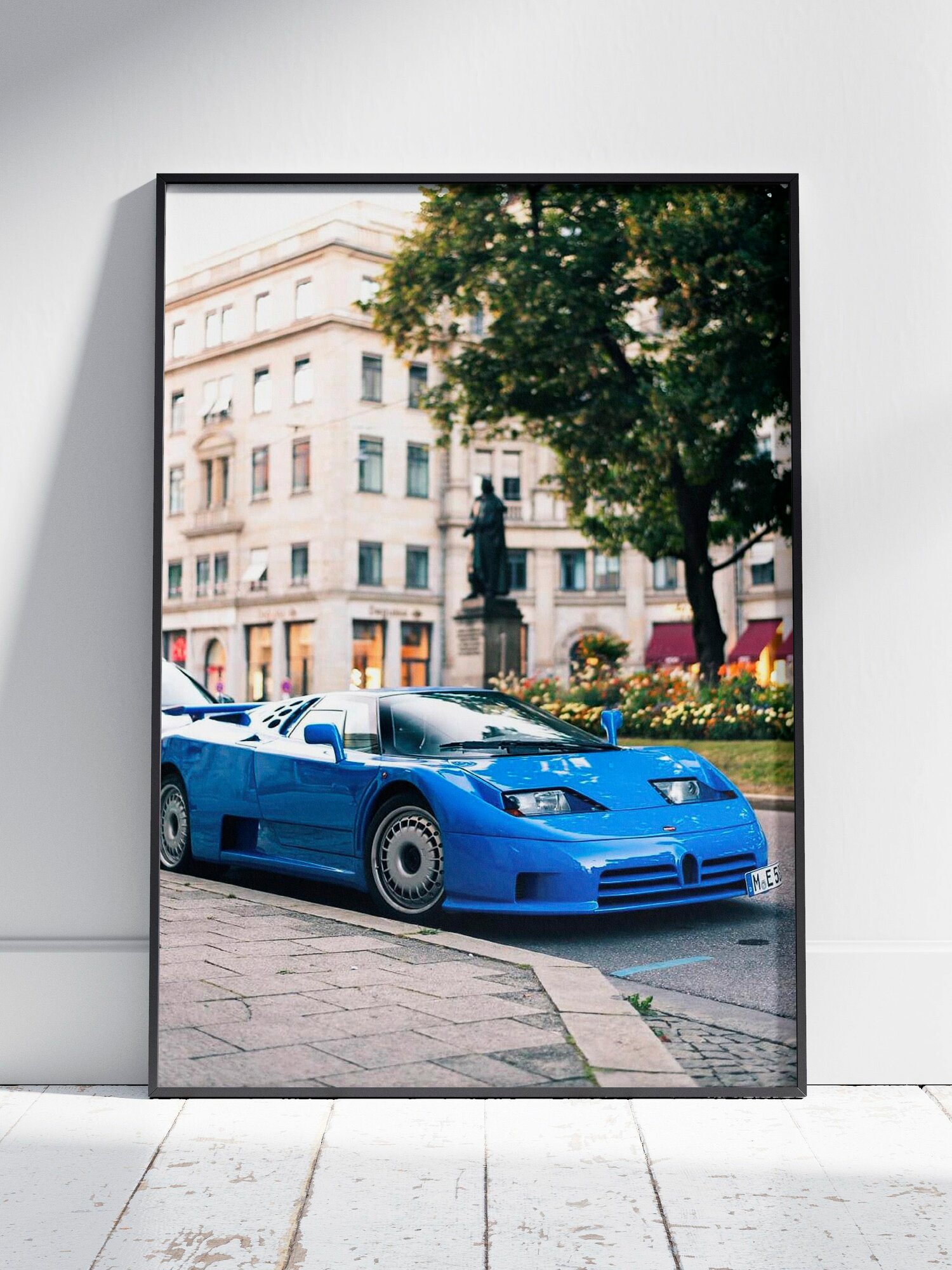 Плакат на стену для интерьера Легенды Авто (Бугатти EB110 - Bugatti EB110 2) - Постер по машине формата A4 (21x30 см)