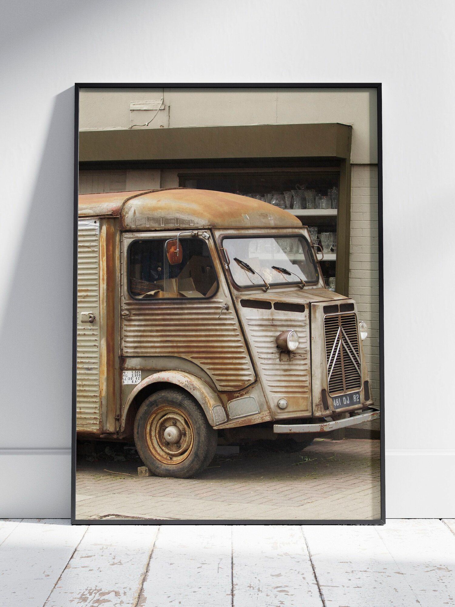Плакат на стену для интерьера Легенды Авто (Ситроен HY Вэн - Citroen HY Van 2) - Постер по машине формата A3 (30x42 см)