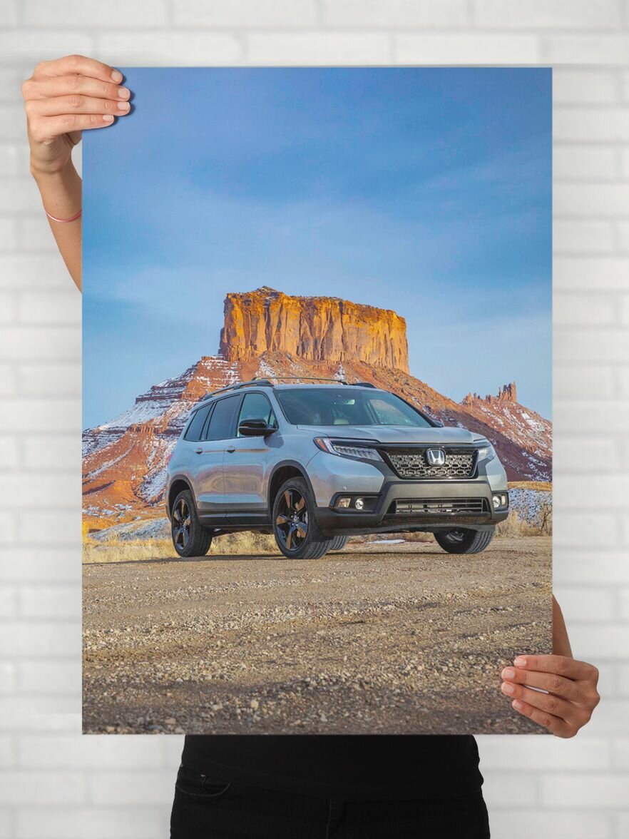Плакат на стену для интерьера Авто и Мото (Хонда Паспорт - Honda Passport 2) - Постер по транспорту формата A2 (42x61 см)