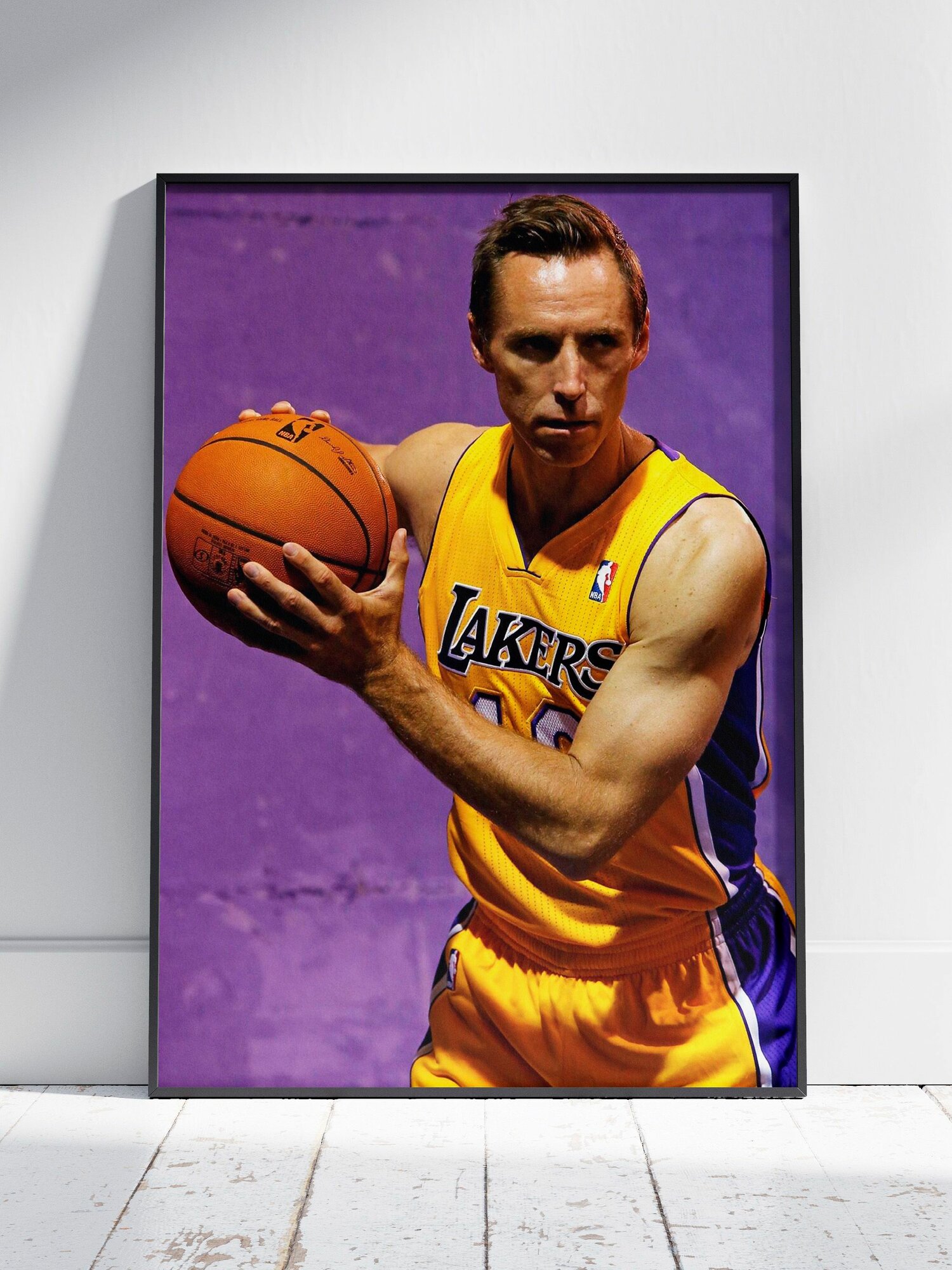 Плакат на стену для интерьера Легенды Баскетбола (Стив Нэш - Steve Nash 2) - Постер по спорту и физической активности формата A3 (30x42 см)