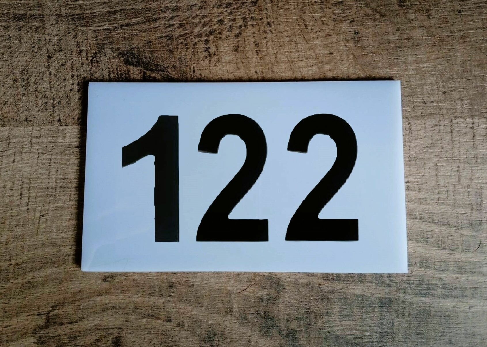 Цифры на дверь, табличка с номером 122