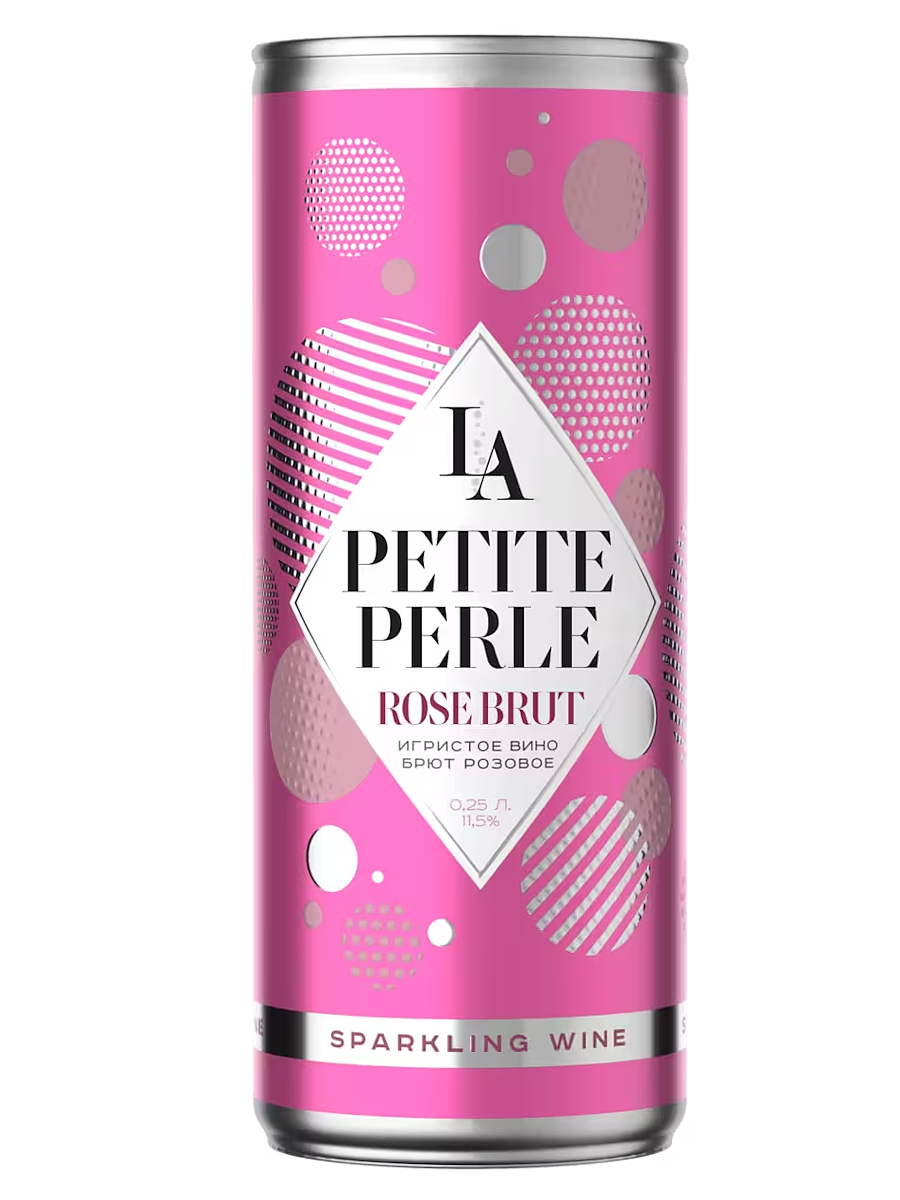 Вино игристое La Petite Perle розовое брют 0,25 л