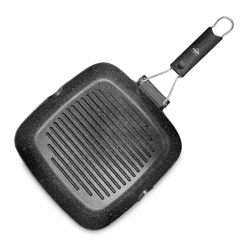 Сковорода OLYMPIA Hard Cook Fix 210.26, квадратная, антипригарное покрытие, литой алюминий