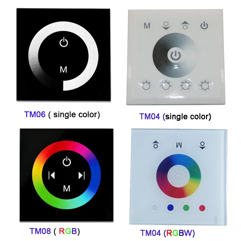 RGB контроллер YJBCo TM04, Black Shell, TM06, одноцветный