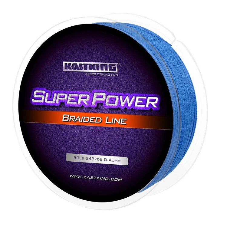 KastKing Super Power, плетенка, 500м, 15LB, Blue