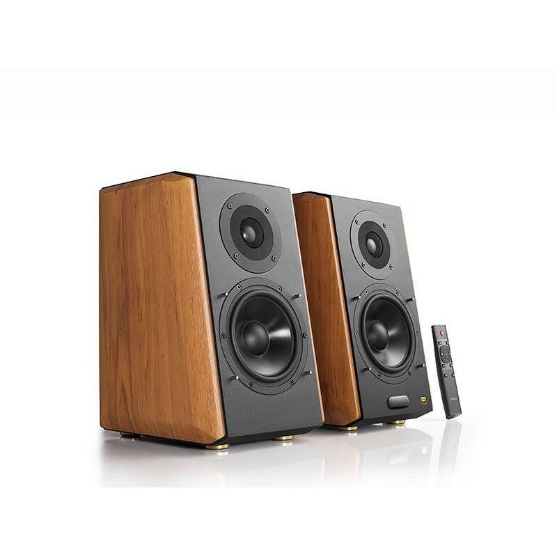 Колонки Edifier S1000MKII, 2.0, коричневый, 2x25 Вт (ВЧ) + 2x35 Вт (СЧ/НЧ), Bluetooth