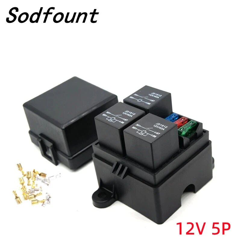 Держатель реле и предохранителей 5-позиционный 12V
