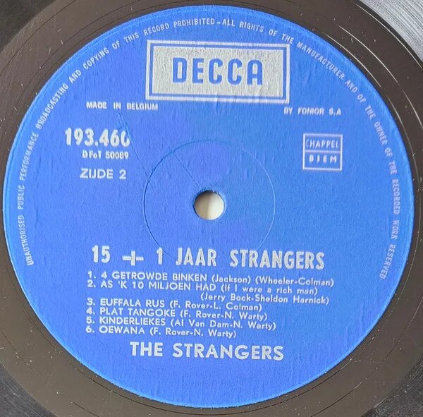 The Strangers* - 15 Jaar + 1 VG+ — фото 1