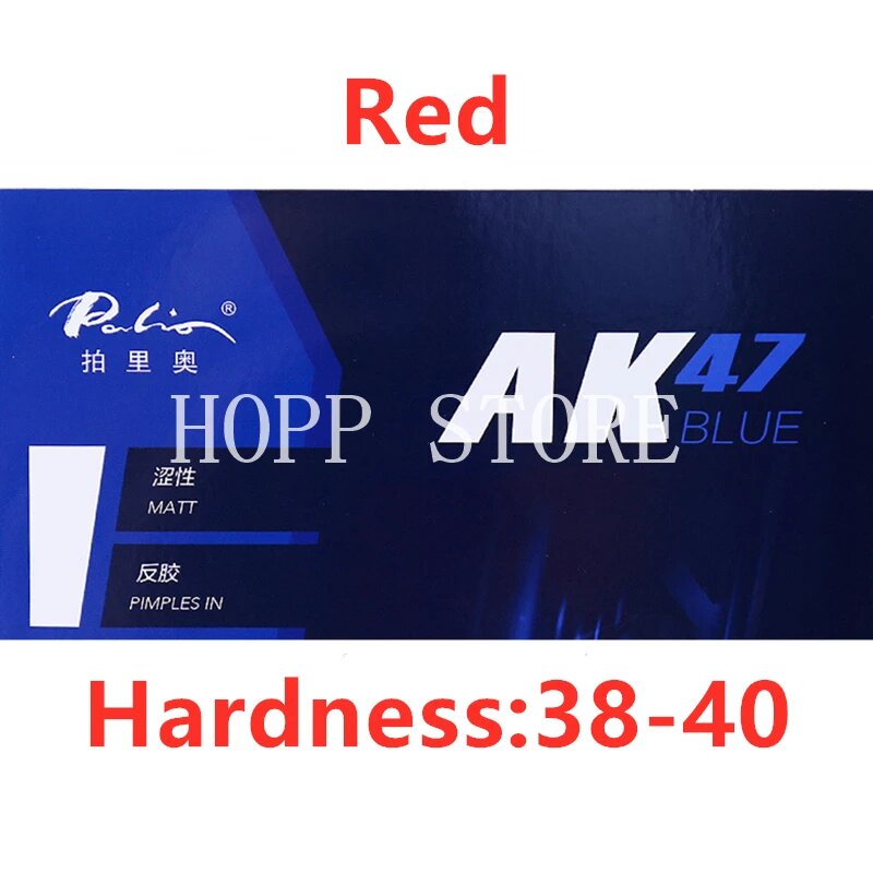 Palio AK47 Red, резина для настольного тенниса, Hardness: 38-40
