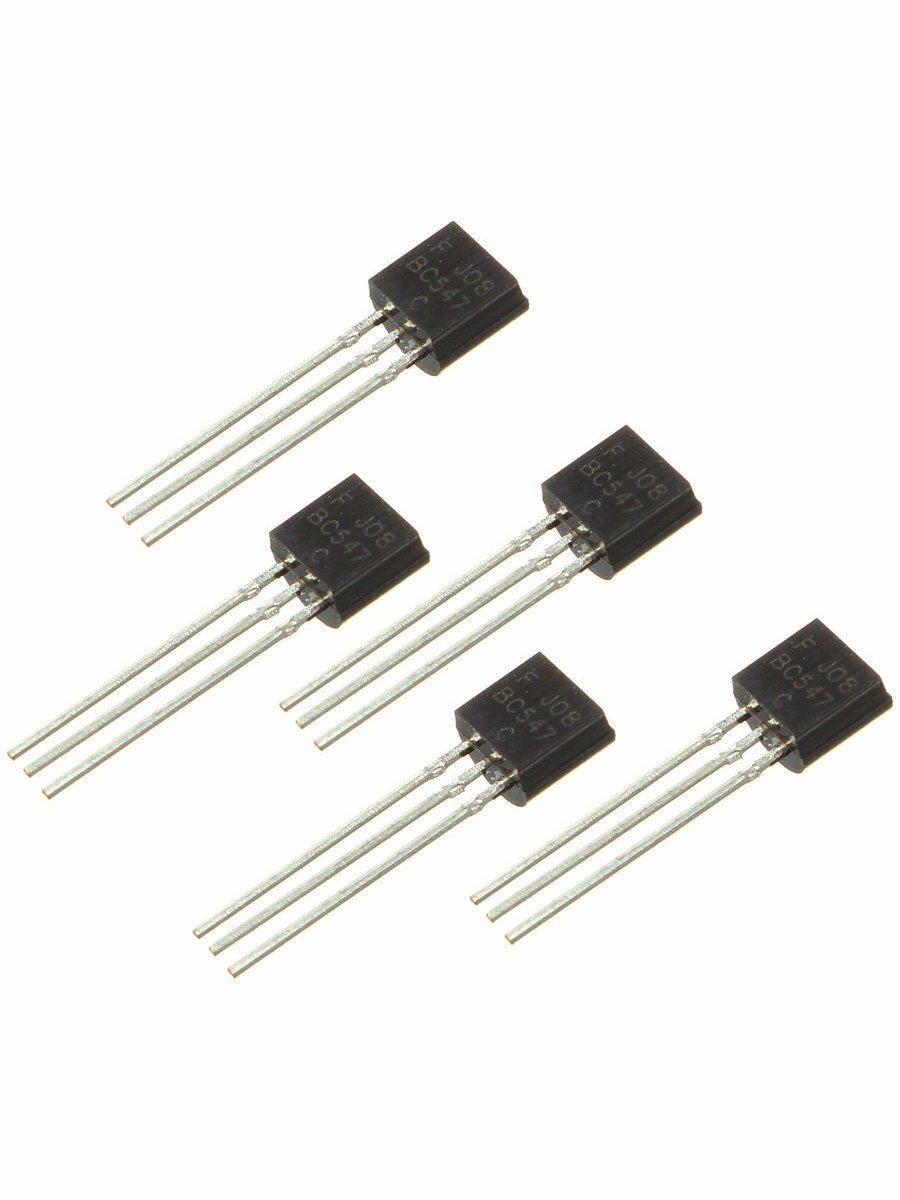 Транзистор BC547C TO-92 (упаковка 5шт) NPN 50В 0.1А 0.5Вт