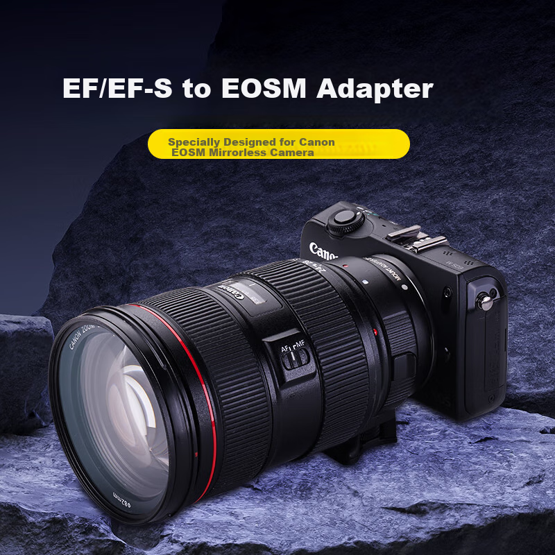 JIAHUACAI Приспособление EF-к EF-M для беззеркальных камер Canon M50 M3 M100 M6 II Автофокус совместимость с