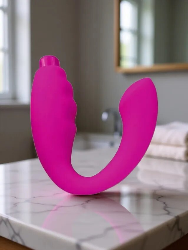 COSMO Вибратор из силикона Lady's G-spot для пар 24.5 см , розовый