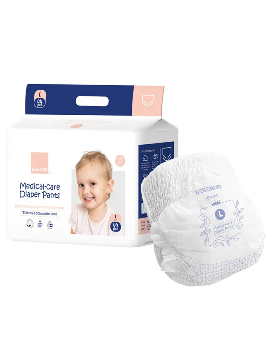 Подгузники-трусики Bebeboo Medical Care Diaper Pants L 9-14kg (44 Pcs)