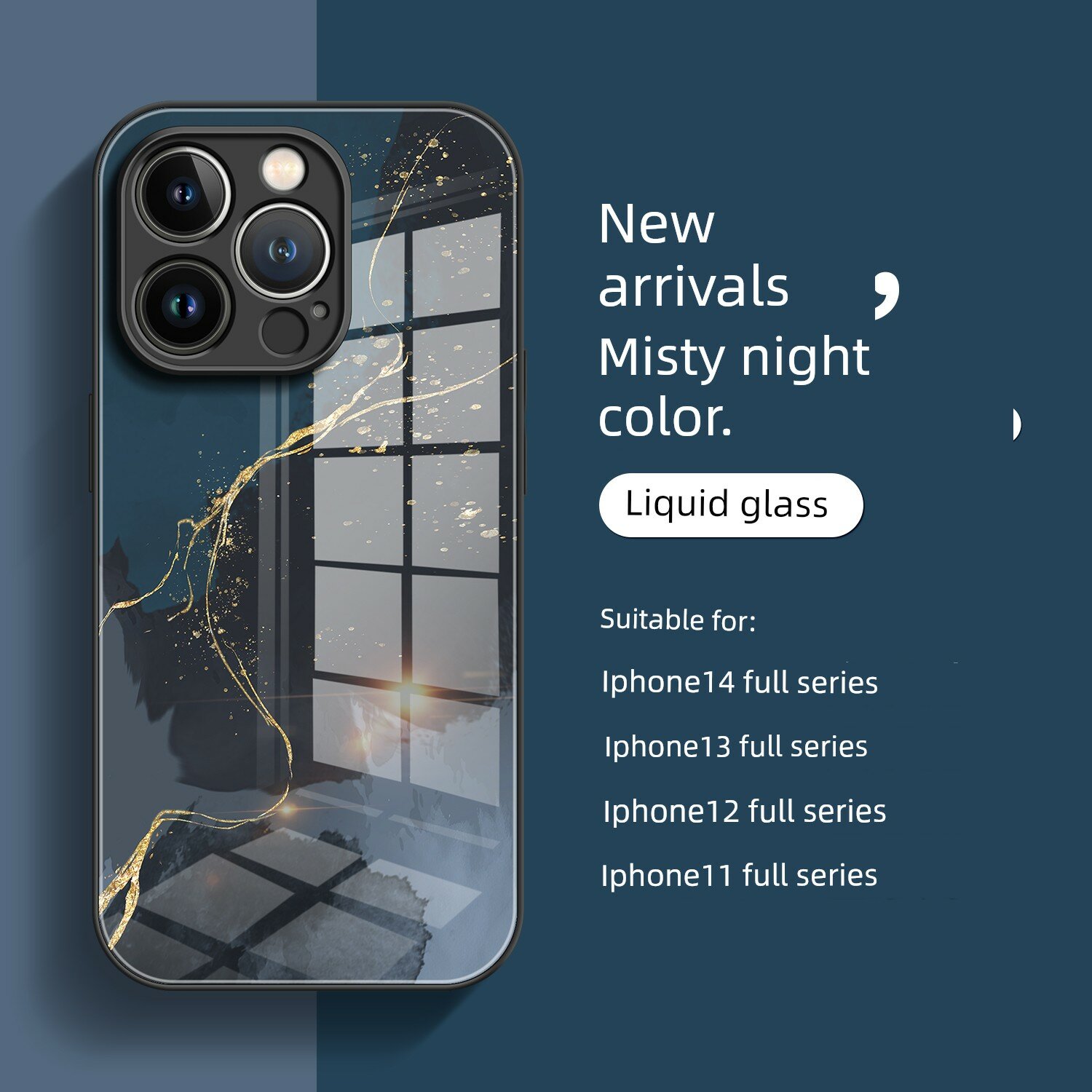Чехол для iPhone 11 Pro из матового силикона, цвет Туманная ночь, ударопрочный и полная защита