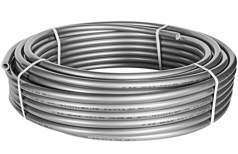STOUT PE-Xa/Al/PE-RT 25х3,7 серая стабильная (бухта 50м) Труба из сшитого полиэтилена с алюминиевым слоем