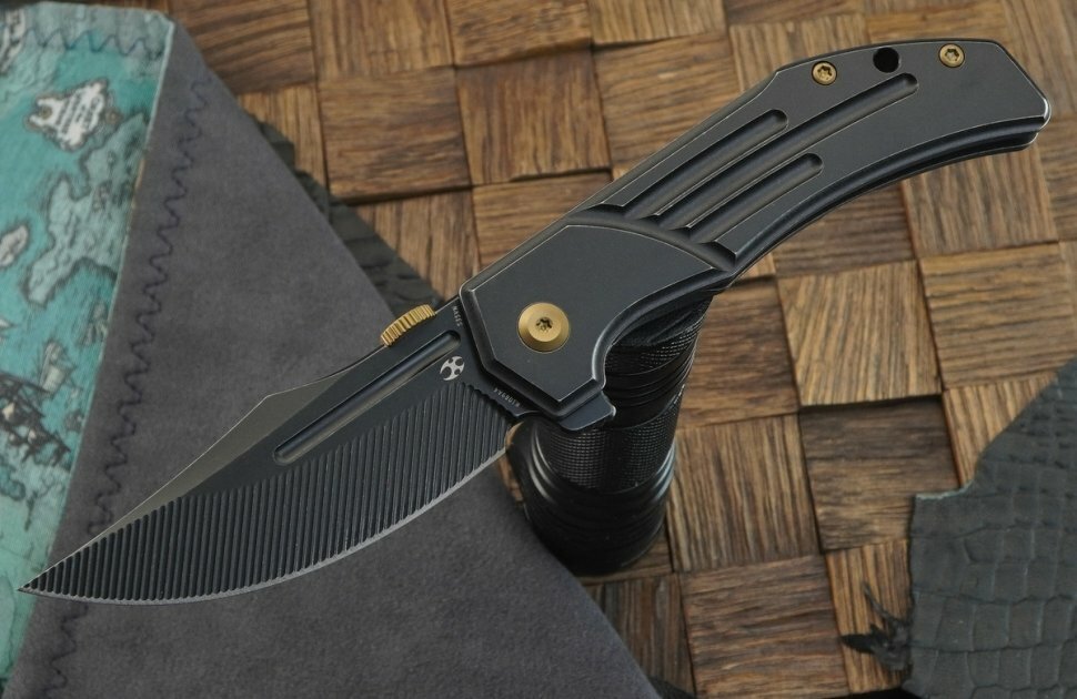 Складной нож Kansept Knives Orion, сталь CPM S35VN, BW/CNC, рукоять титан