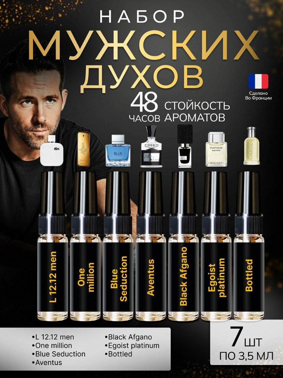 Премиум парфюм духи мужские набор Микс 25мл селективная с феромонами
