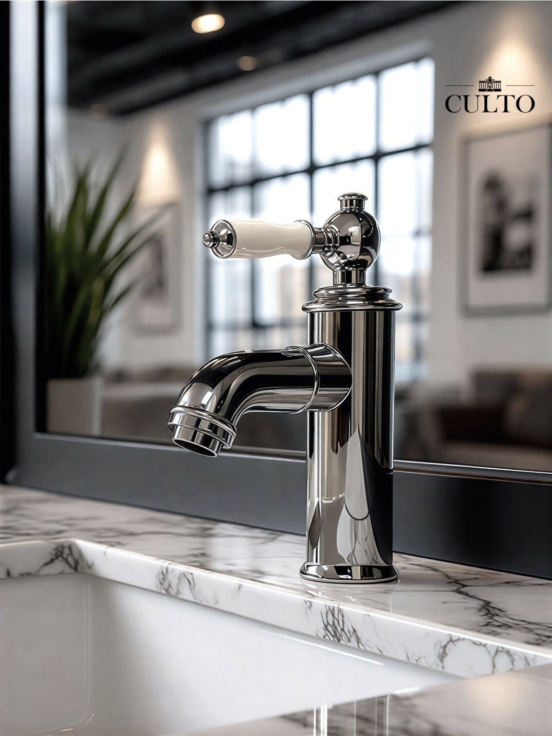 Смеситель для раковины и умывальника CULTO ANTIQUE WB01ANT однорычажный