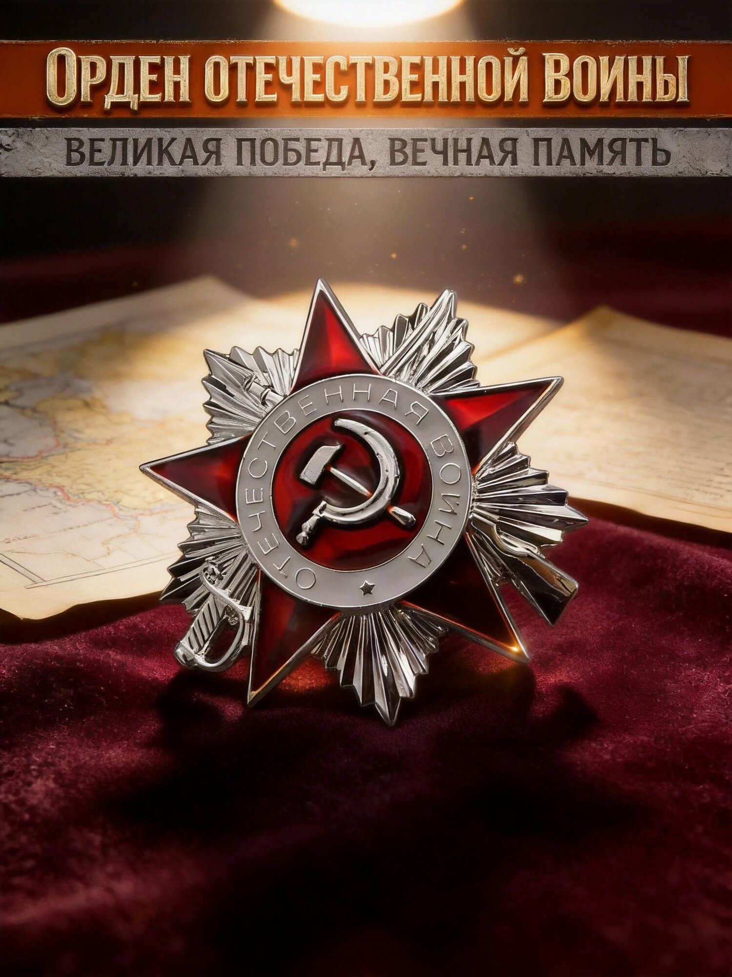 Орден Отечественной войны 2 степени, муляж для коллекции и тематического реквизита