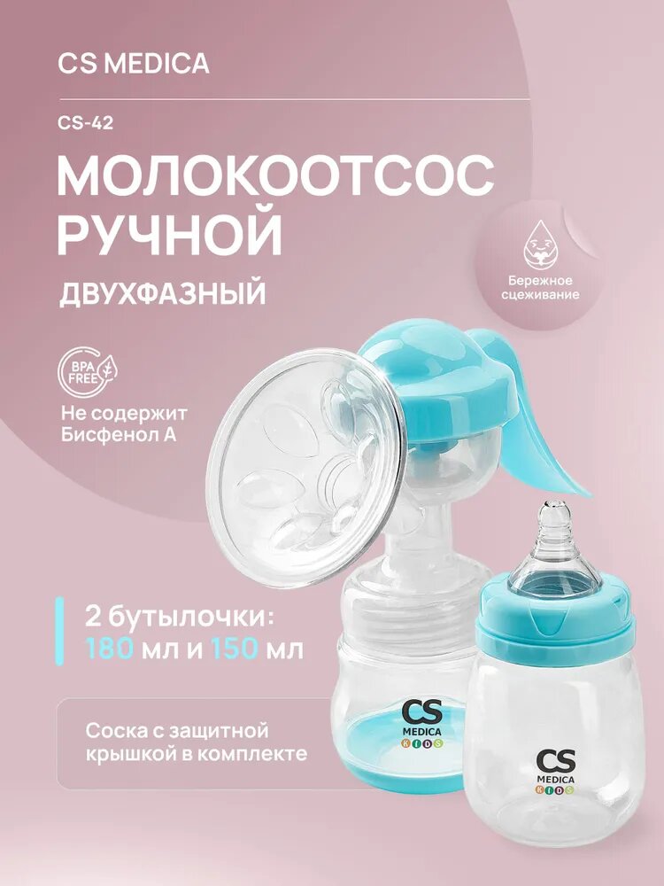 Молокоотсос электрический беспроводной CS Medica KIDS CS-44 Portable