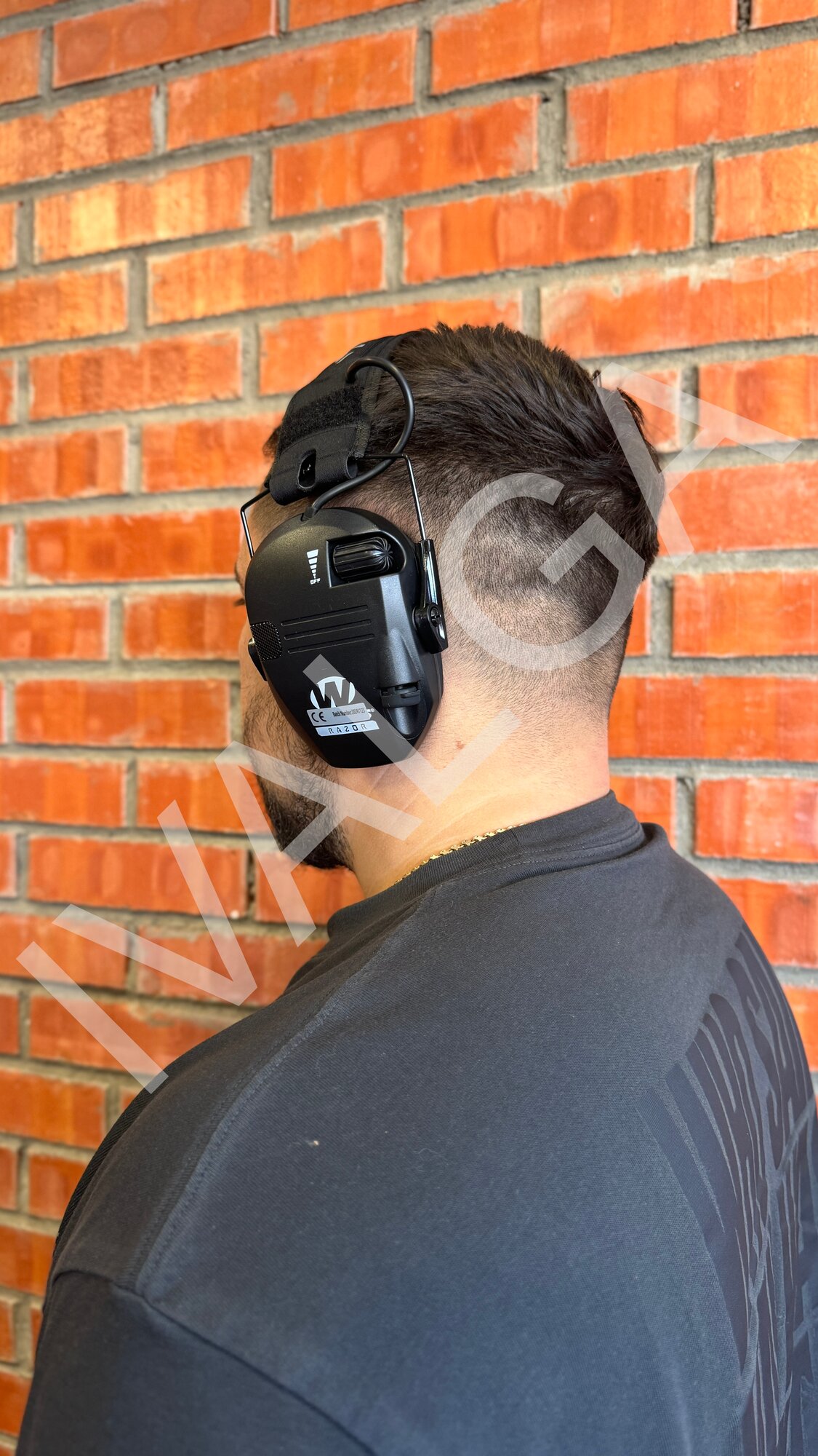 Наушники тактические активные, для стрельбы / наушники с шумоподавлением, черные