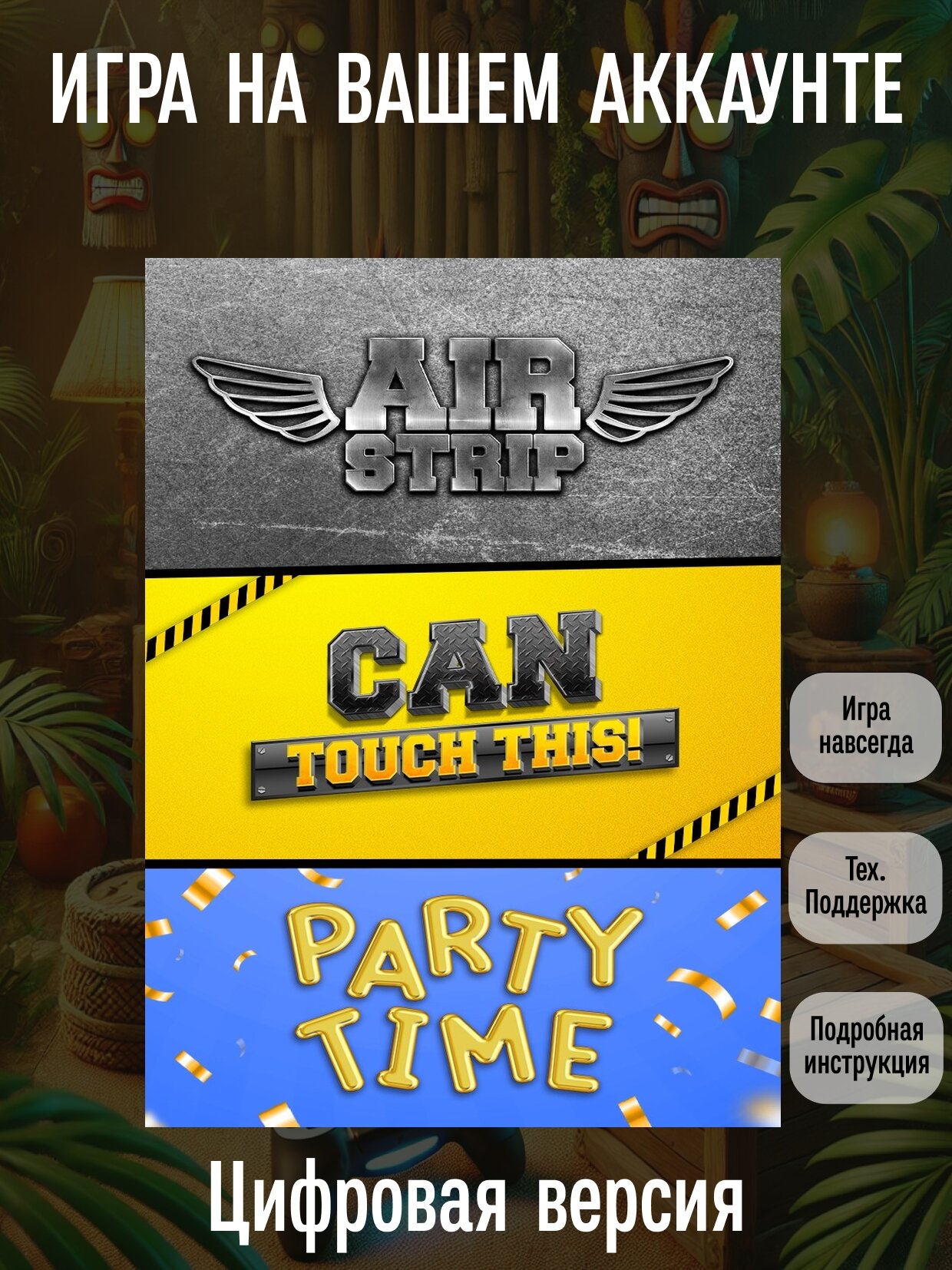 Airstrip DLC, Can Touch This DLC and Party Time DLC Bundle | Цифровая версия