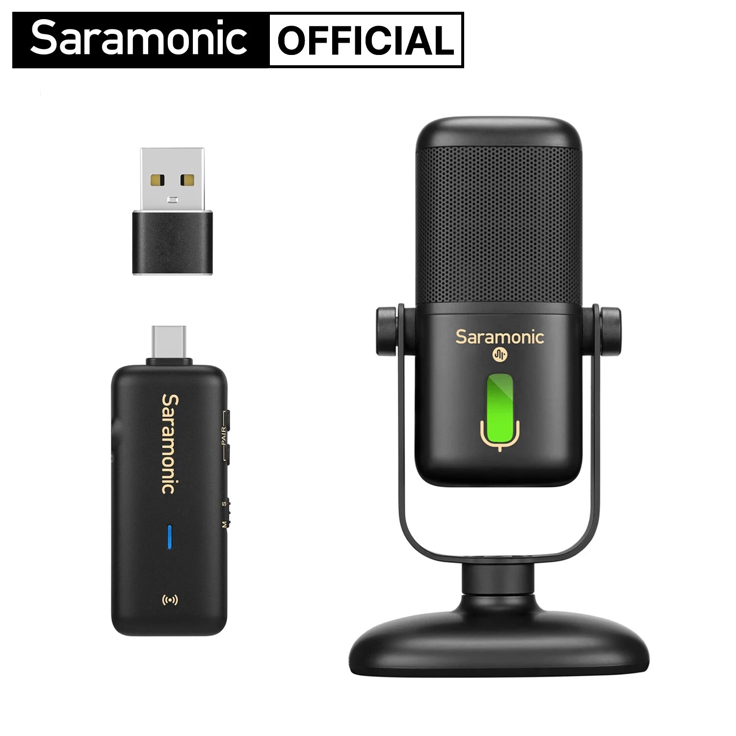 Беспроводный USB-микрофон Saramonic SR-MV2000W Studio для ПК, компьютера, мобильного телефона, Android, игр, потоковой записи, Youtube микрофон