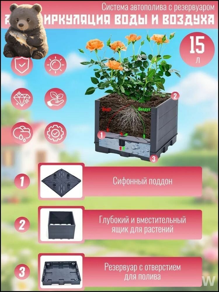 Грядка, 0.3х0.3 м — фото 1